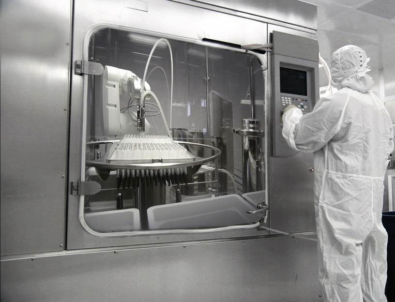 Aseptic filling of vials - - Robotics in aseptic drug manufacturing