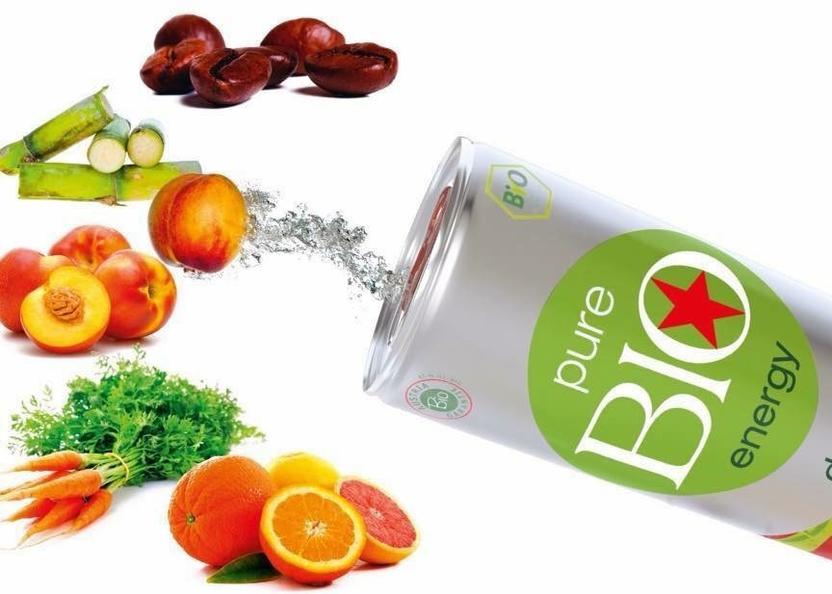 Weltweit erster Bio-Energy-Drink "PURE BIO"