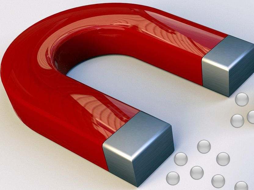 Magnetic nanoparticles change their magnetic structure in a magnetic field