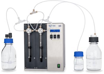 Syringe pump for laboratories and pilot plants