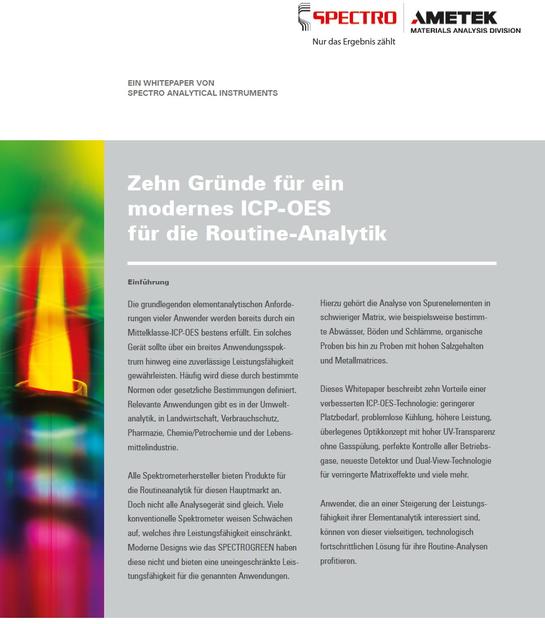 Ten Reasons You Need a Next-Generation ICP-OES for Routine Analyses ...